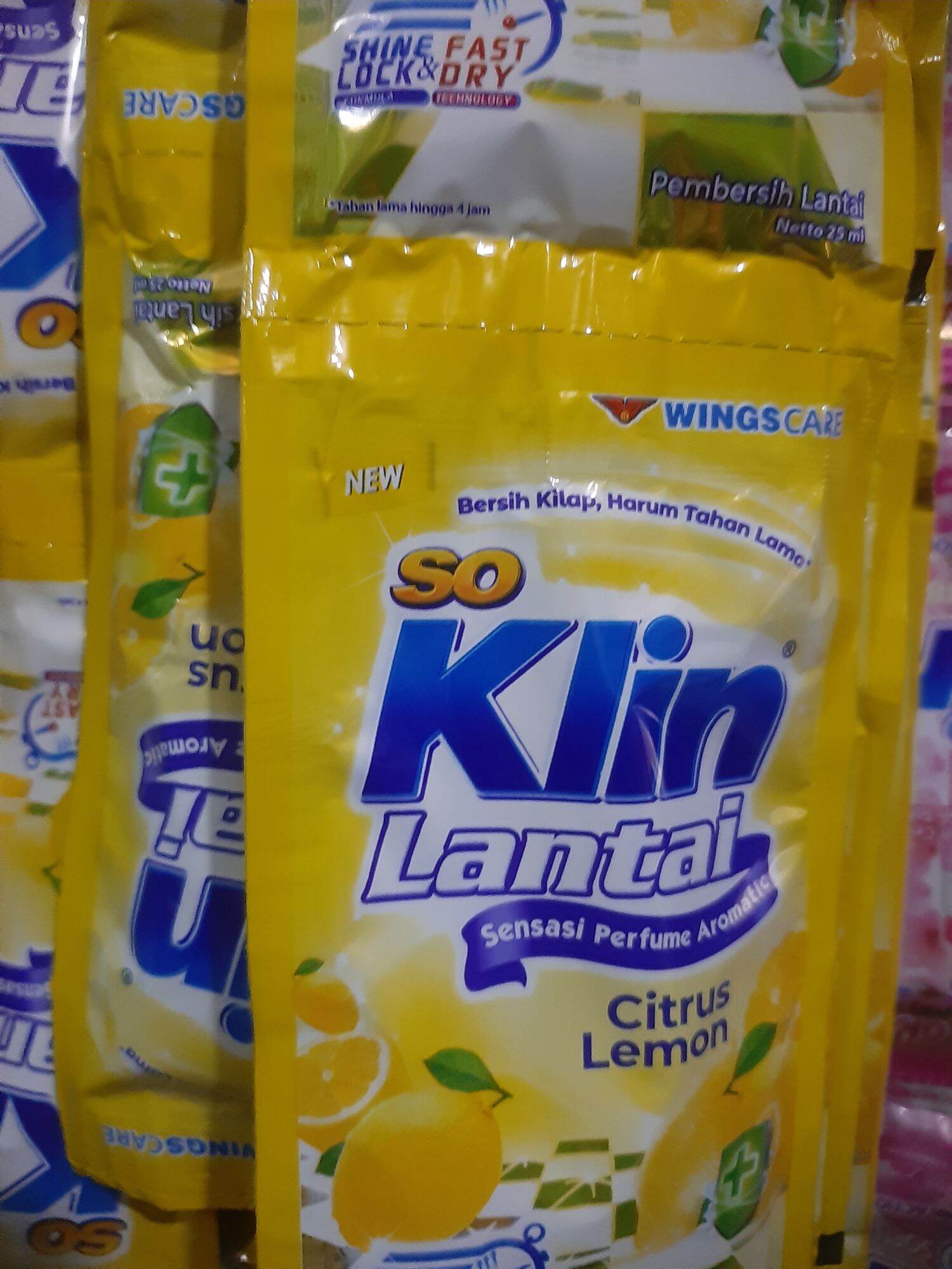 wings soklin lantai 25 ml x 6 sachet | Lazada Indonesia