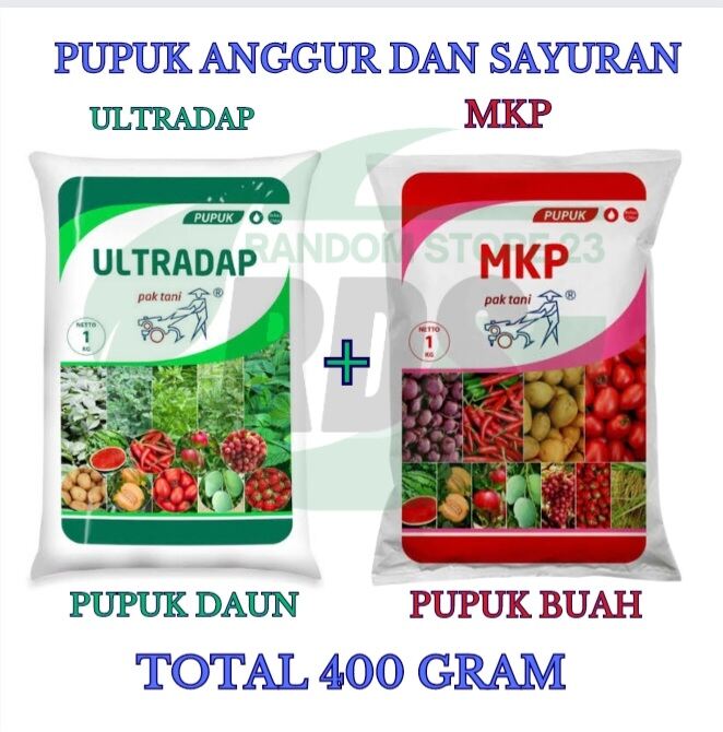 Ultradap + MKP Total 400 Gram Pupuk Komplit Daun dan Buah Cap Paktani ...