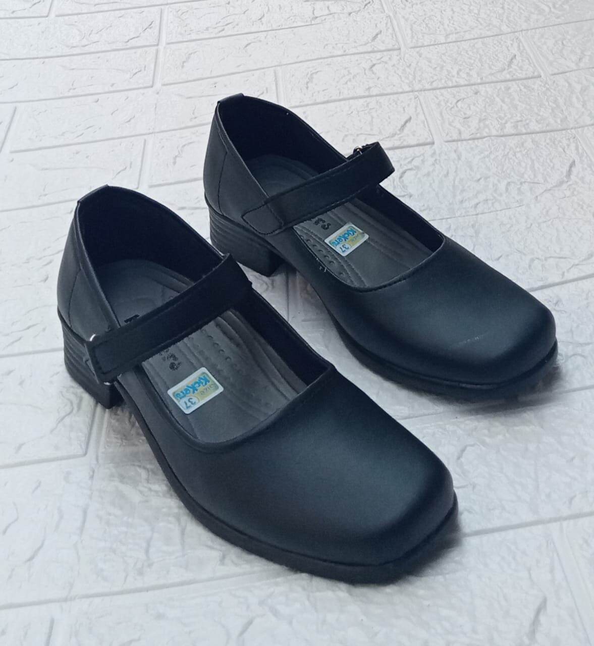 SEPATU PASKIBRA HITAM SEKOLAH HAK TINGGI 3CM | HAK TREPES | Lazada ...