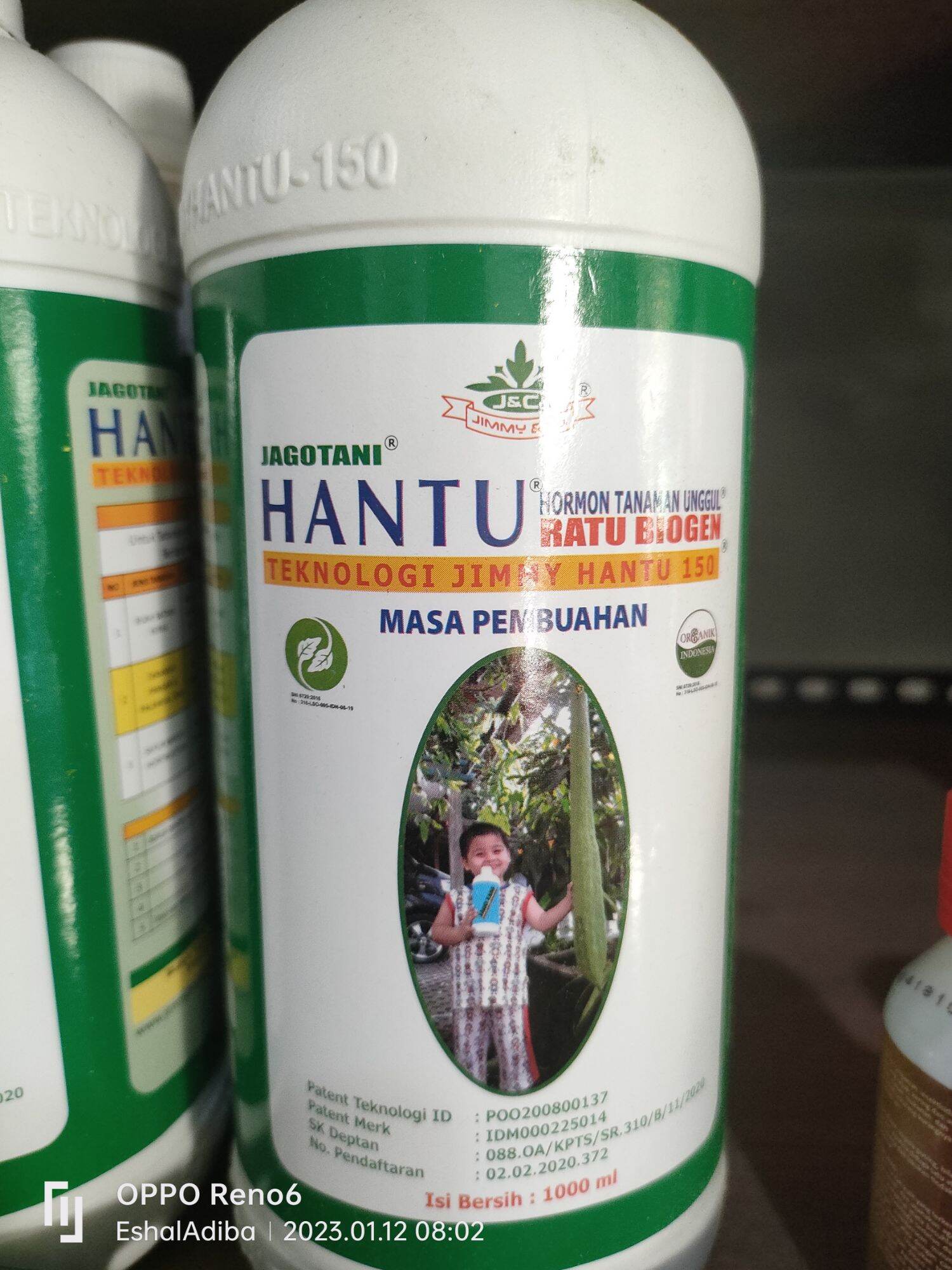 JIMMY HANTU JAGOTANI 1LITER/POC JIMMY HANTU JAGO TANI/PUPUK HORMON ...