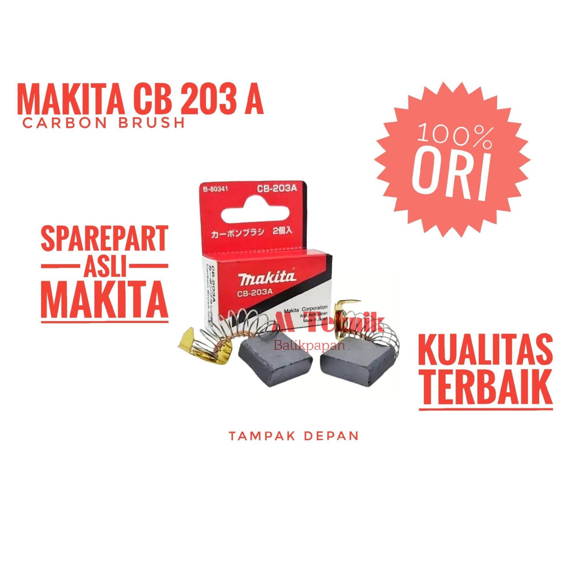 Carbon Brush Makita CB 203 A arang cut off sepul cutting Maktec bostel karbon cb203a | Lazada ...