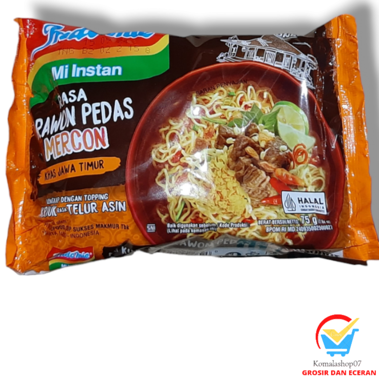 INDOMIE RASA RAWON PEDAS MERCON 75G MIE KUAH MIE NIKMAT | Lazada Indonesia