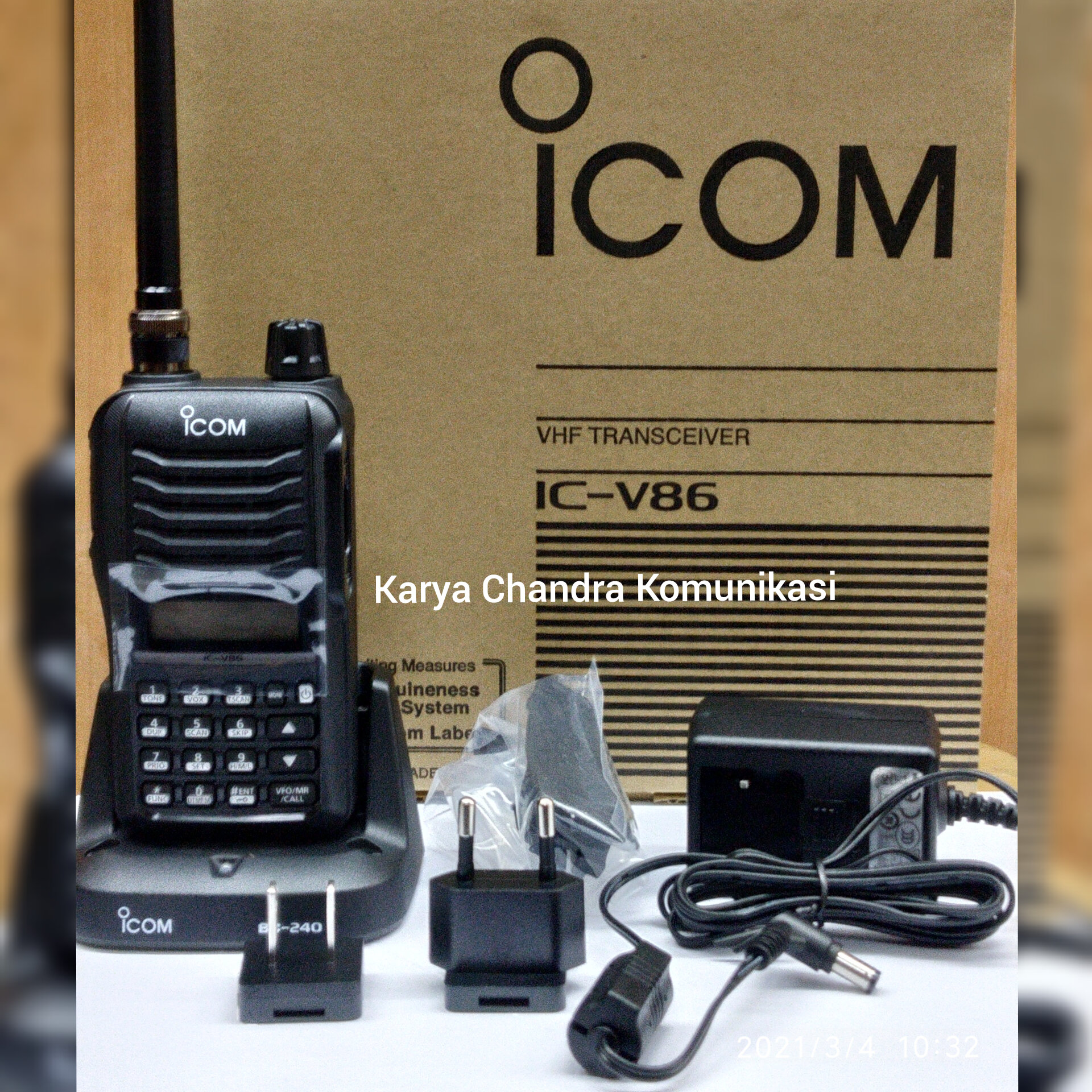 HT HANDIE TALKIE ICOM IC-V86 VHF 136-174 MHZ ORIGINAL | Lazada Indonesia