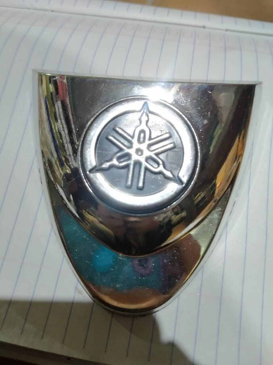 emblem dasi logo yamaha fizr chroom hitam silver | Lazada Indonesia