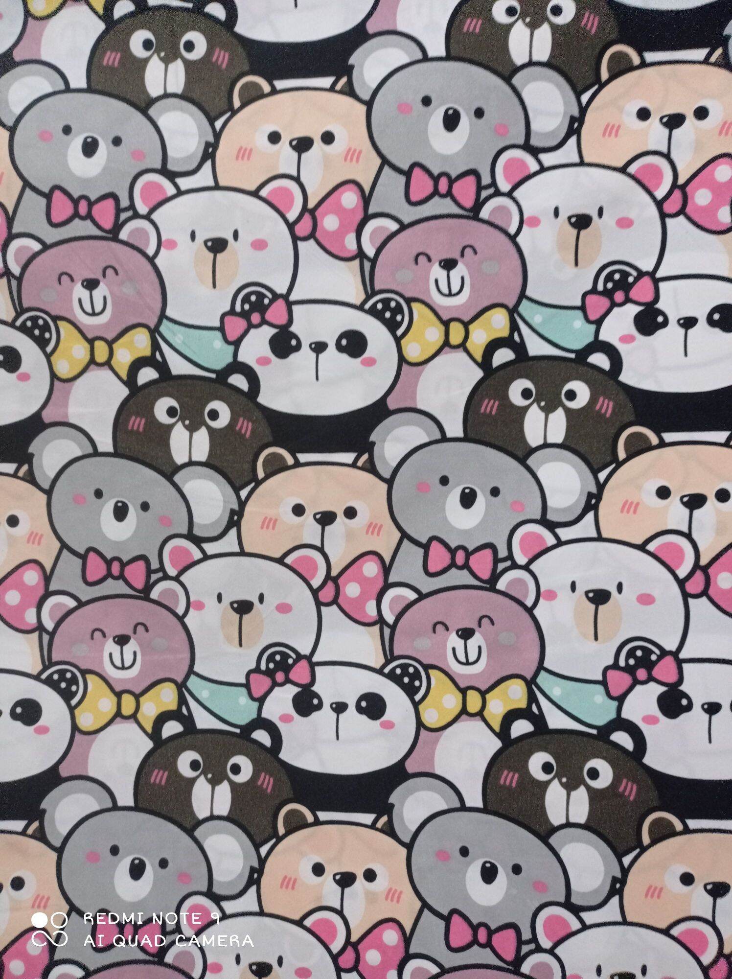 kain sprei meteran panda tumpuk 1 meter | Lazada Indonesia