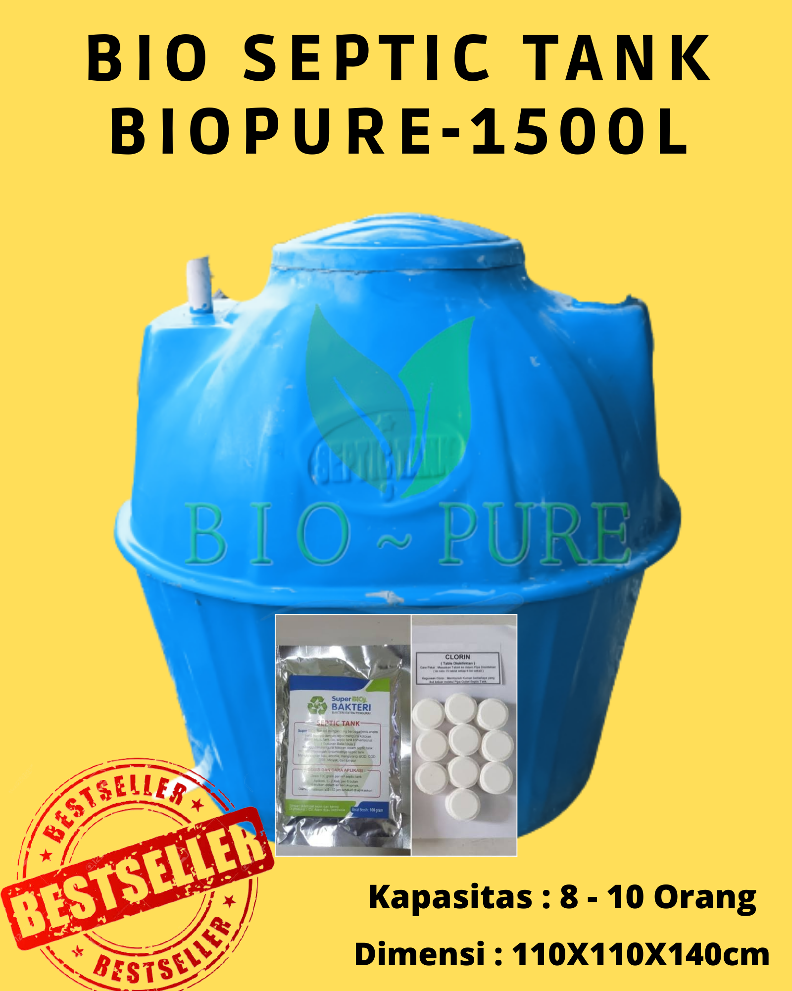 bio Septic Tank Biofilter Biofill Biotech Sepiteng Biotank septic murah ...