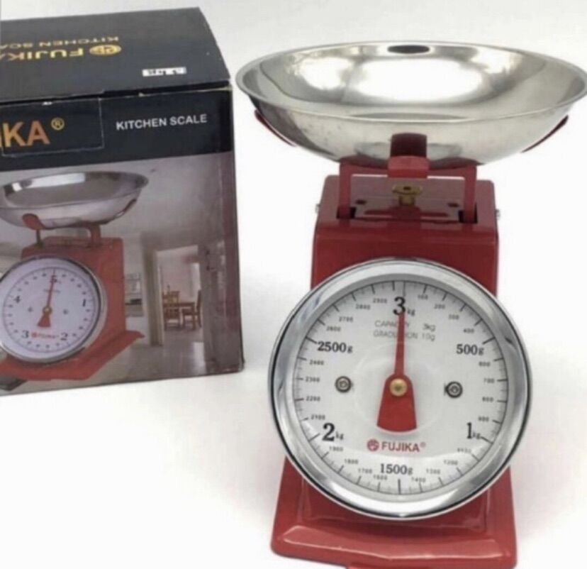timbangan besi fujika manual 3kg / timbangan kue timbangan dapur 3kg ...