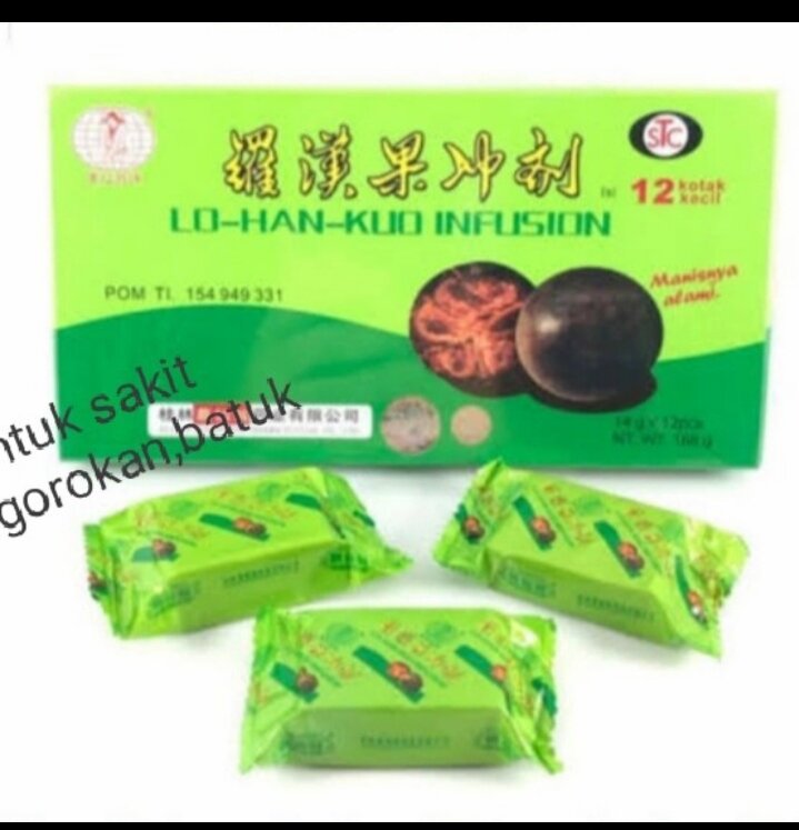 LO HAN KUO INFUSION isi 12 kotak untuk panas dalam sakit tenggorokan ...
