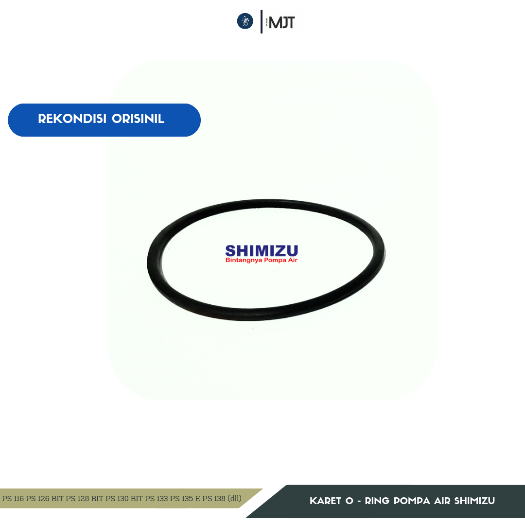 Karet O-Ring Tutup Impeller Pompa Air Shimizu 125 Watt / Baut 4 ... Karet O-Ring Tutup Impeller Pompa Air Shimizu 125 Watt / Baut 4 ...