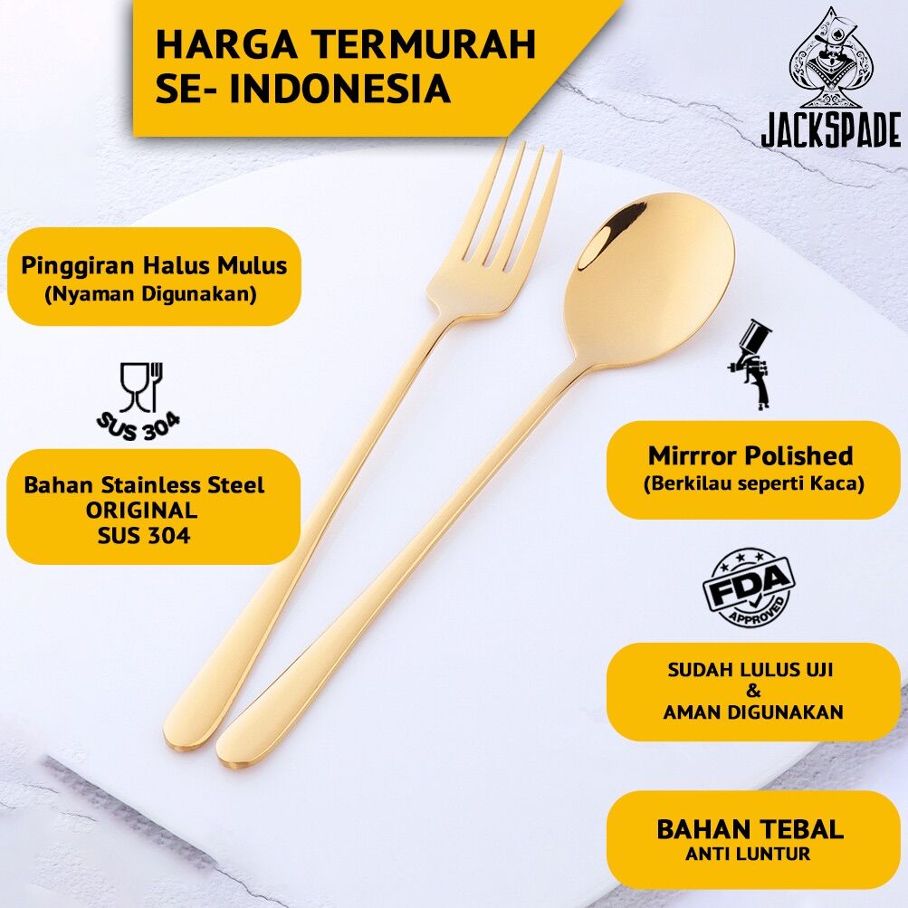 Set Alat Makan Korea Sujeo Stainless Steel Tebal - Sendok Garpu Makan ...
