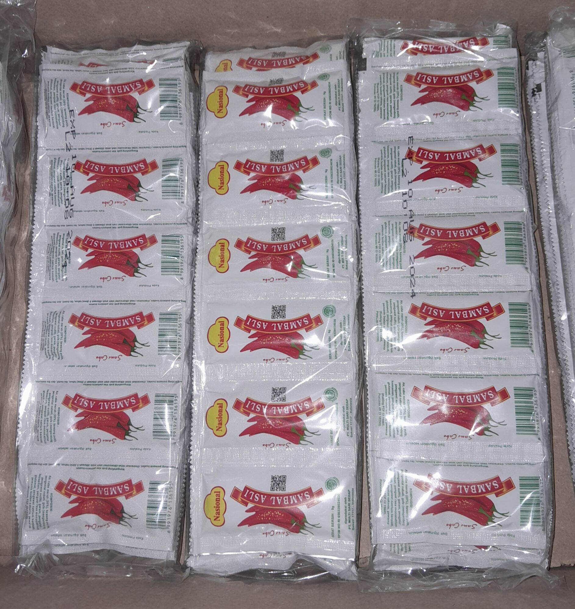 3 Pack Saus Sambal Nasional Sachet (isi 72 pcs) | Lazada Indonesia