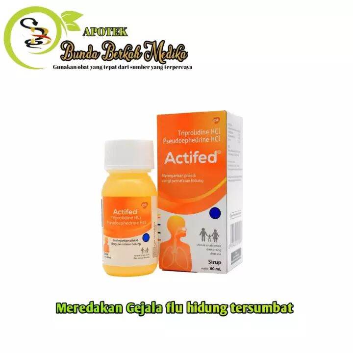 Actifed Kuning 60ml (Membantu Meringankan Gejala Flu / Alergi ...