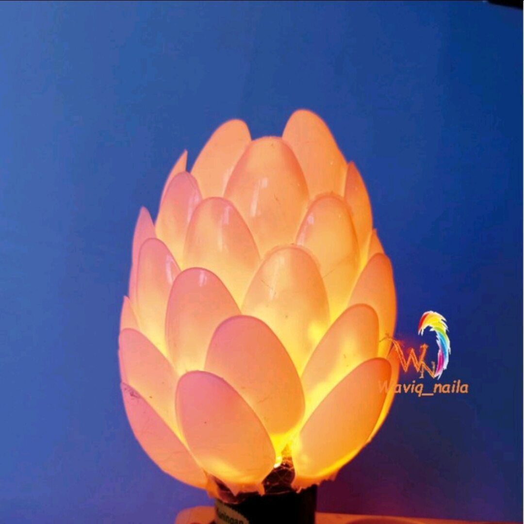 Lampion dari Sendok FREE LAMPU Barang bekas prakarya anak SD murah ...