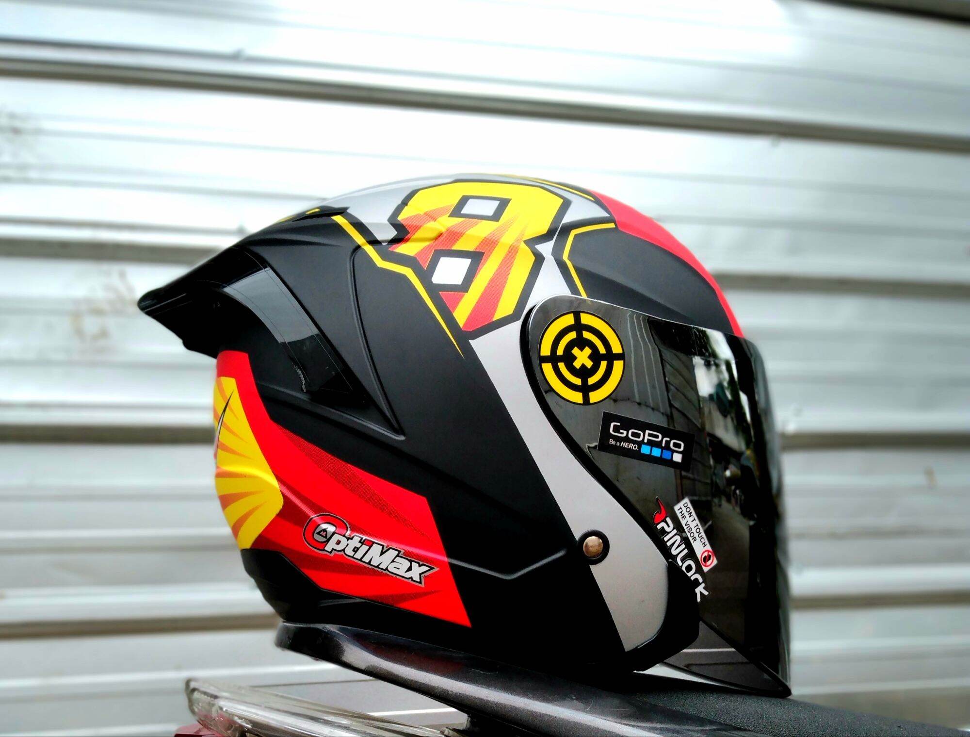 HELM G2 OPTIMAX PAKET GANTENG VENOM VISOR PNP WITH SPOILER, DAPAT 2 ...