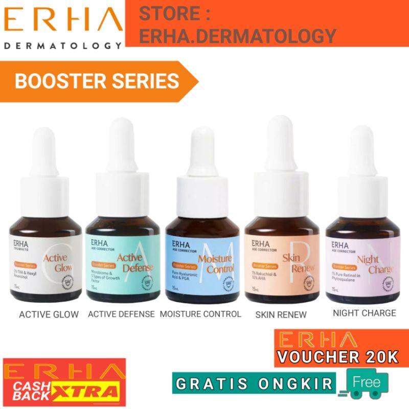 ERHA SERUM BOOSTER WHITENING - ACTIVE GLOW / SKIN RENEW / MOISTURE ...