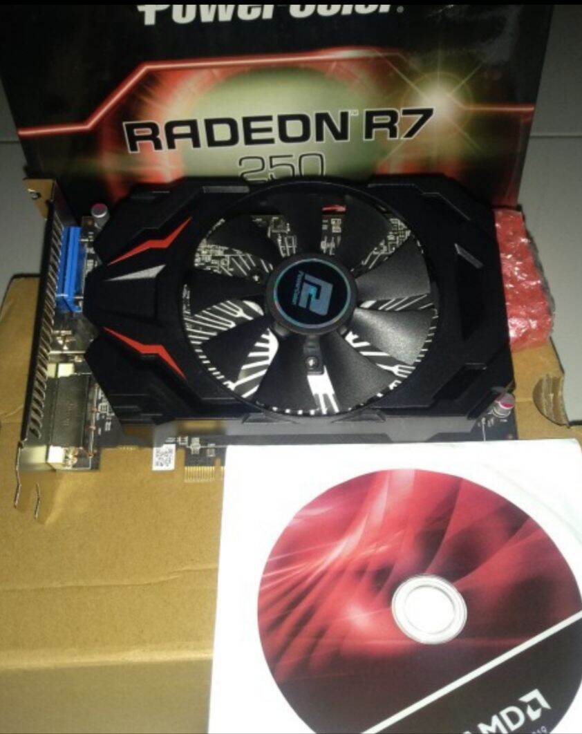 VGA POWERCOLOR R7 250 2GB DDR5 128BIT ORIGINAL RESMI | Lazada Indonesia
