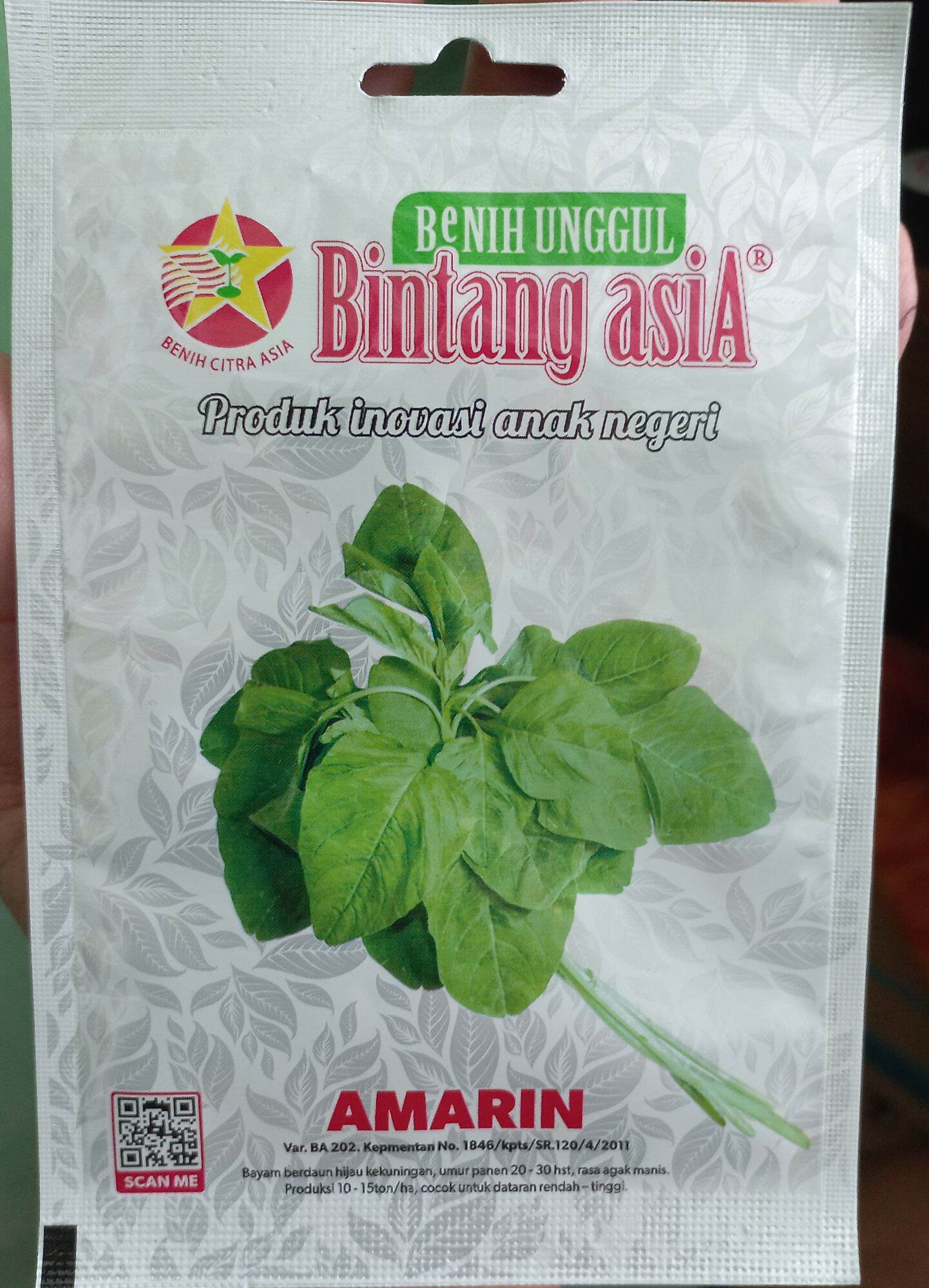 Benih Bayem AMARIN 5 Gram Bintang Asia | Lazada Indonesia