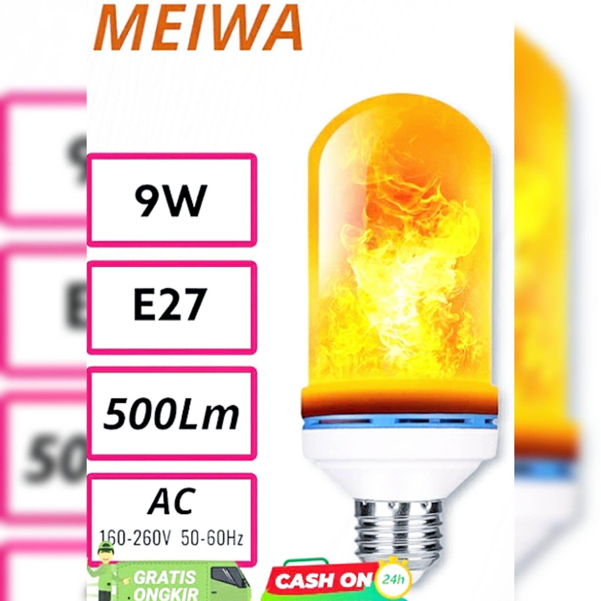 Bohlam API lampu obor LED efek api flame effect bulb cafe obor e27 ...