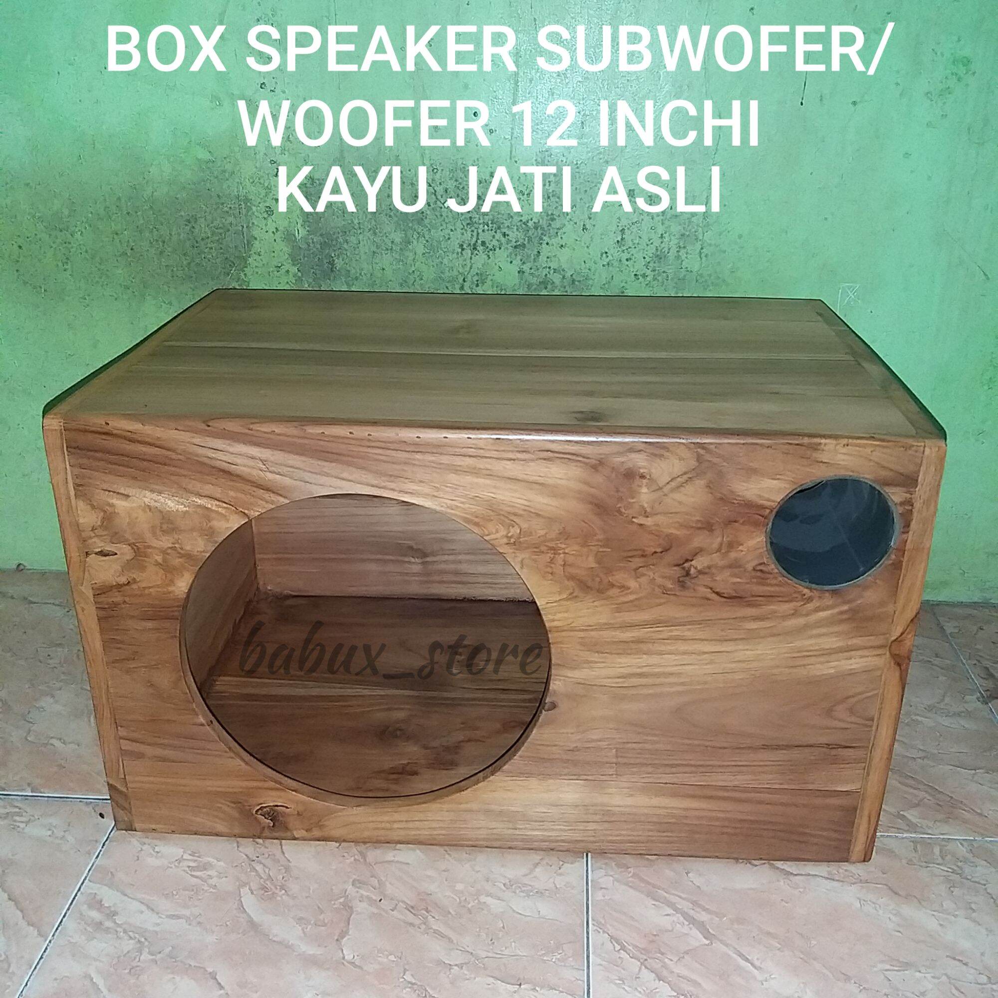 BOX SPEAKER SUBWOFER 12 INCHI KAYU JATI | Lazada Indonesia