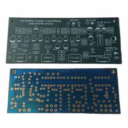 PCB Tone Control Stereo plus Subwoofer - PCB Tone control GENESIS ...