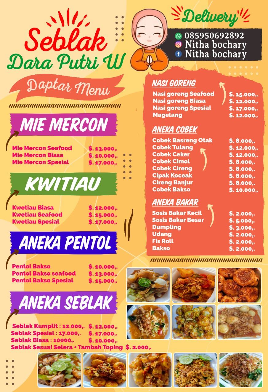 Cetak Daftar menu Full Colour | Lazada Indonesia
