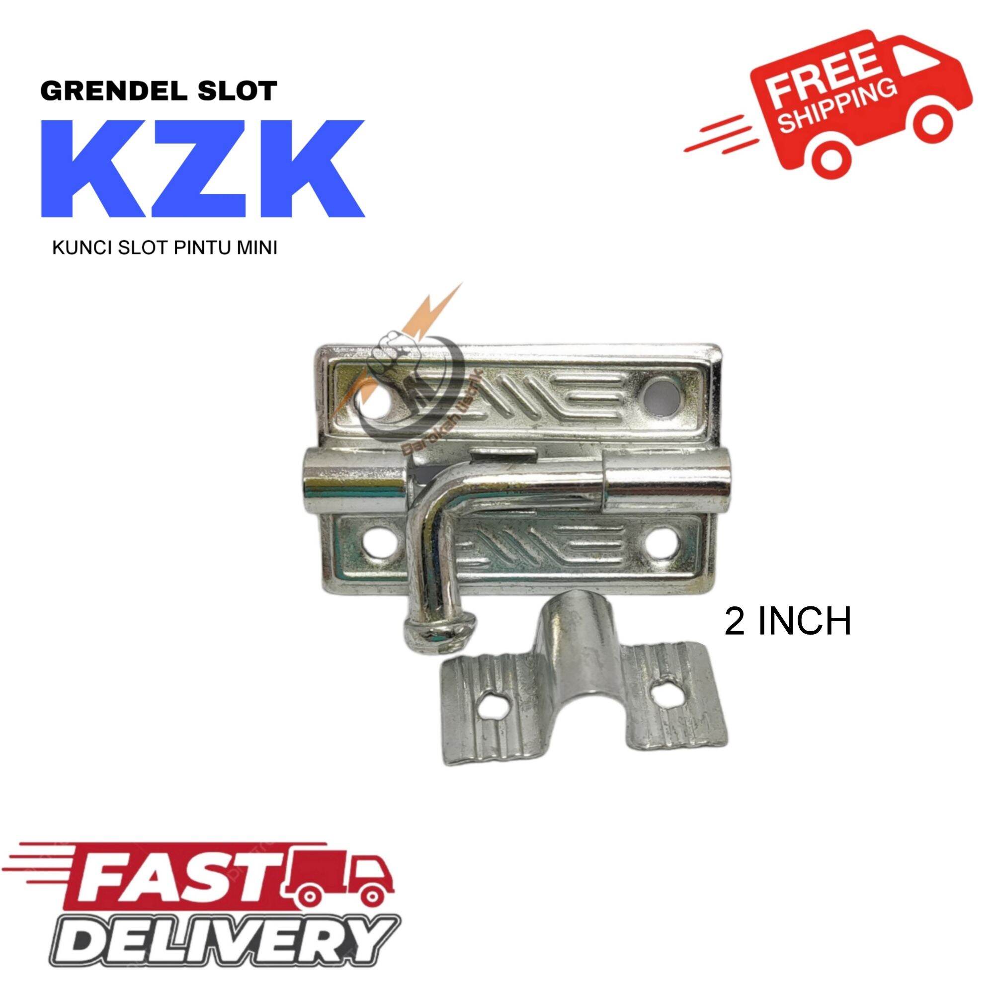 selot pintu selot jendela selot laci Grendel pintu 2inch silver/Grendel ...