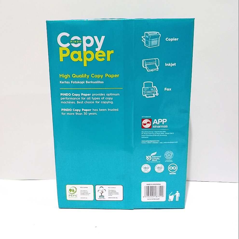 1 Rim Kertas HVS A4 Copy Paper 75 Gram Isi 500 Lembar | Lazada Indonesia