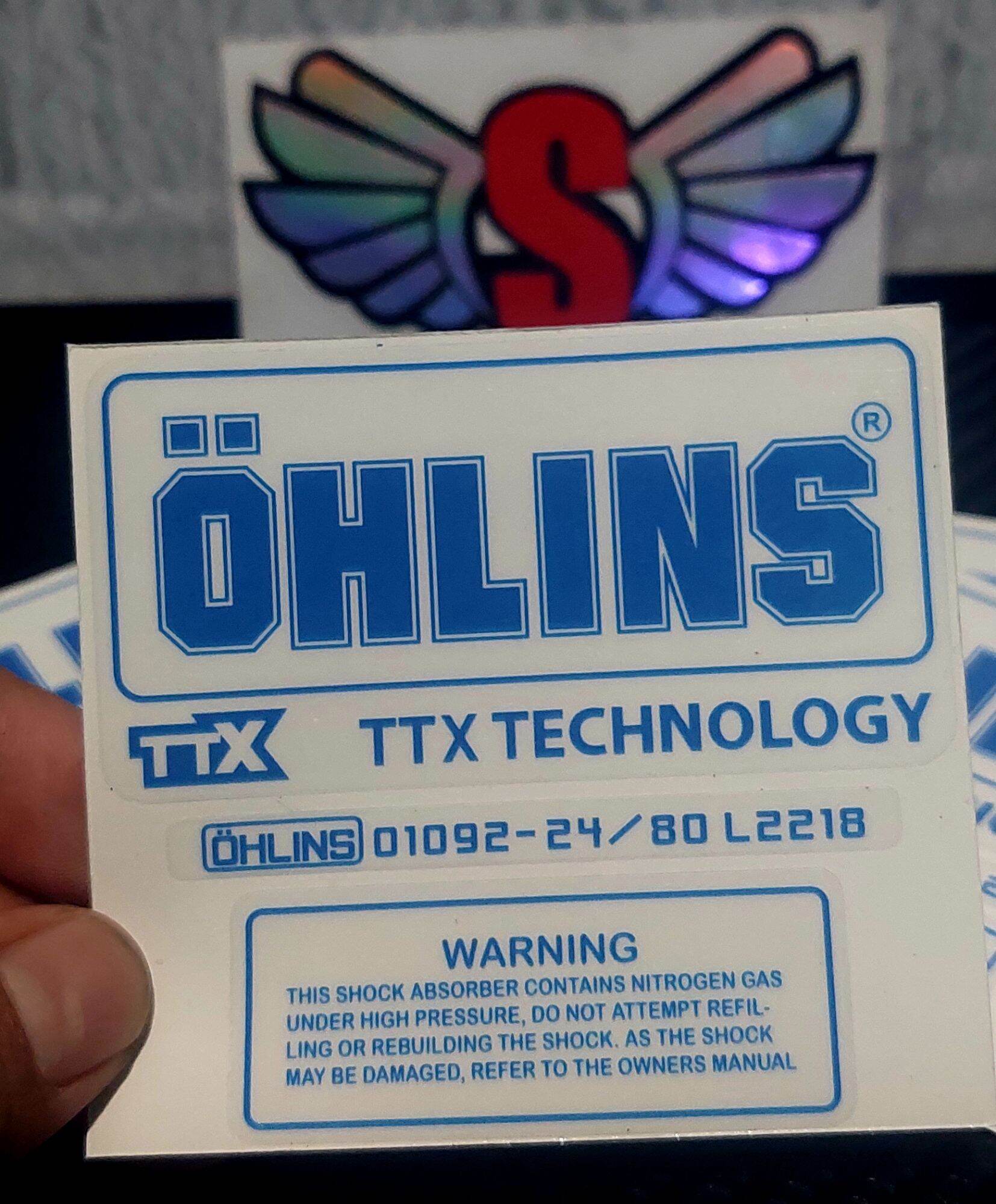 STICKER SHOCK STICKER OHLINS TTX STICKER SHOCK MOTOR | Lazada Indonesia