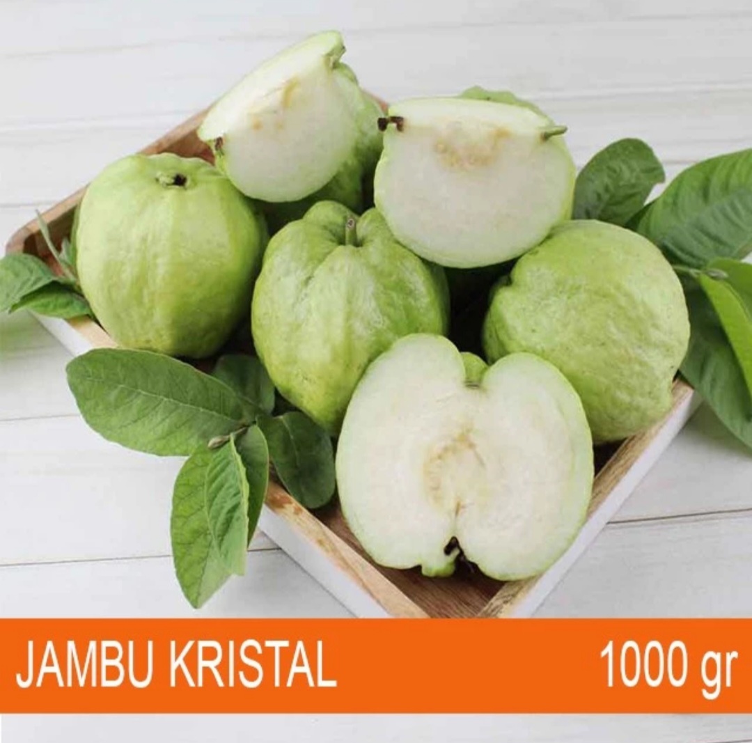 Buah Jambu Kristal Jumbo Non biji 1 kg Fresh, segar, baru petik ...
