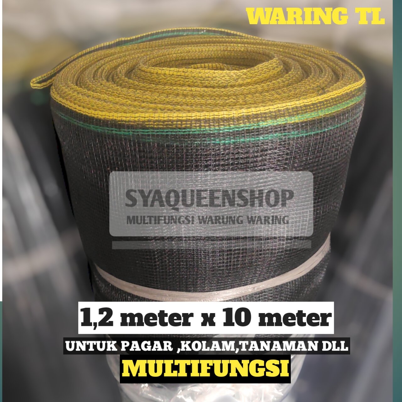 Waring Jaring hitam 10 meter murah lebar 120 cm jaring ikan pagar ... Waring Jaring hitam 10 meter murah lebar 120 cm jaring ikan pagar ...