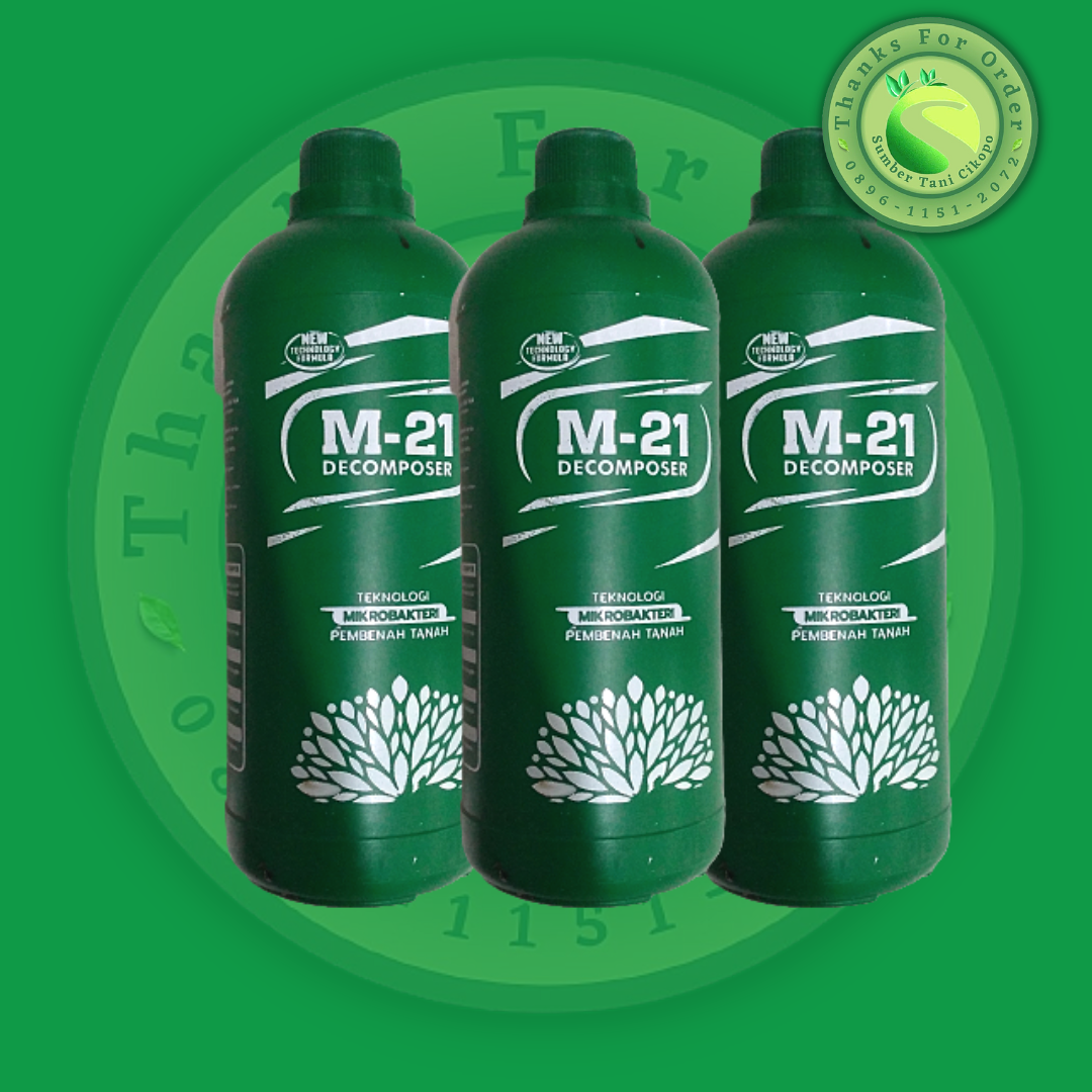 100% ORIGINAL M21 M-21 DECOMPOSER BAKTERI PENGURAI PEMBENAH TANAH 1 LITER | Lazada Indonesia