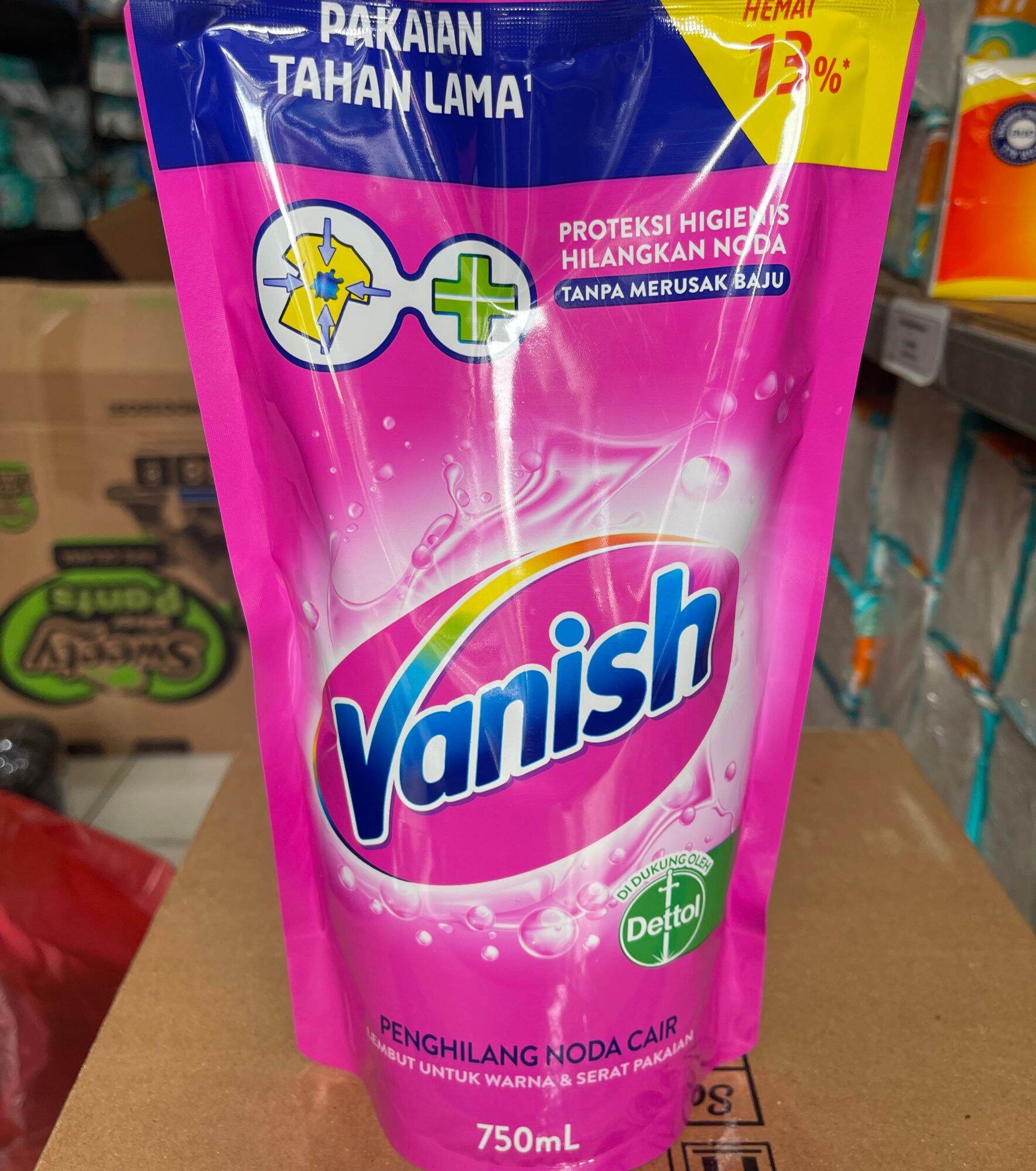 Vanish 750ml Penghilang noda cair 750 ml pink warna | Lazada Indonesia
