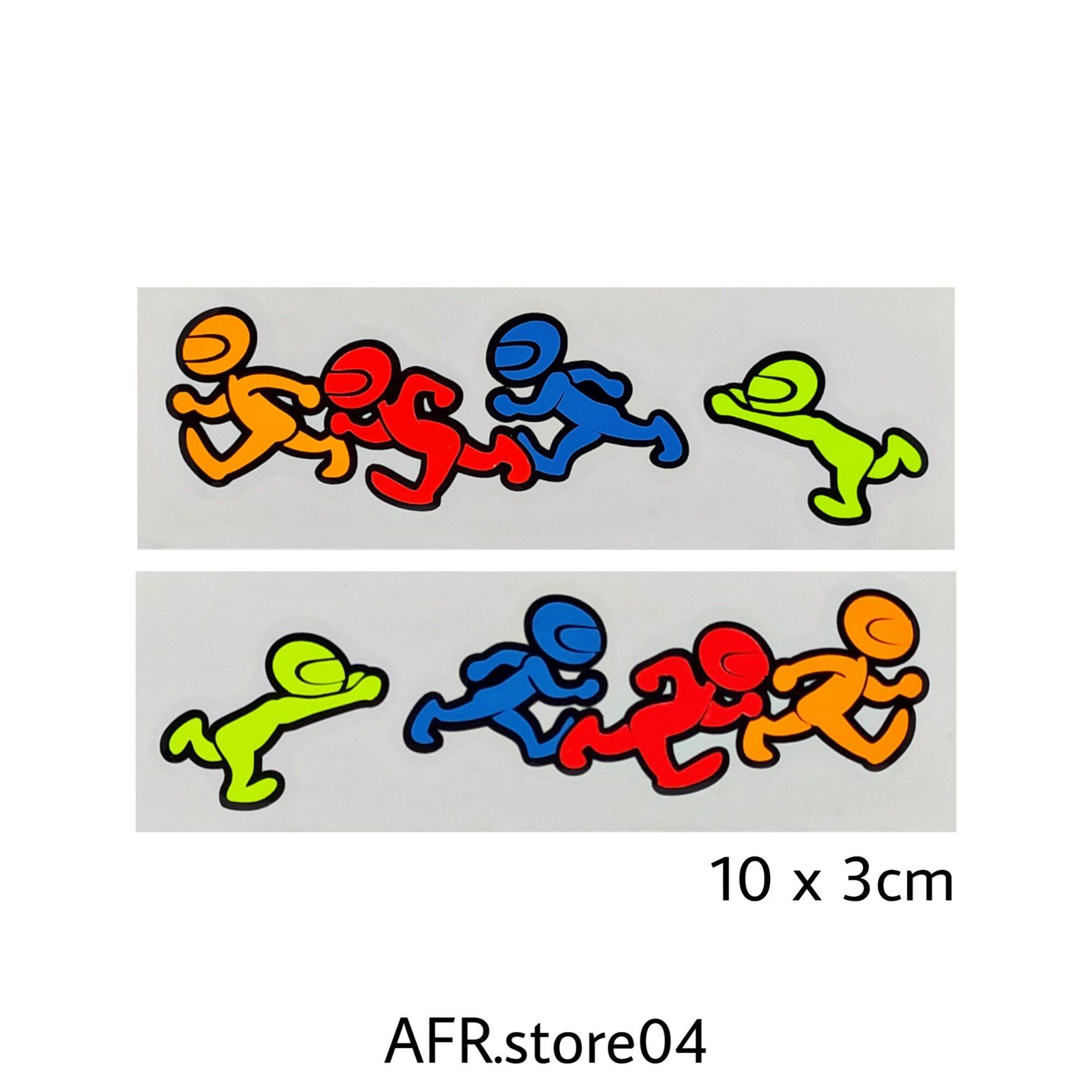 Stiker Sticker Rossi Run lari sepasang 2pcs | Lazada Indonesia