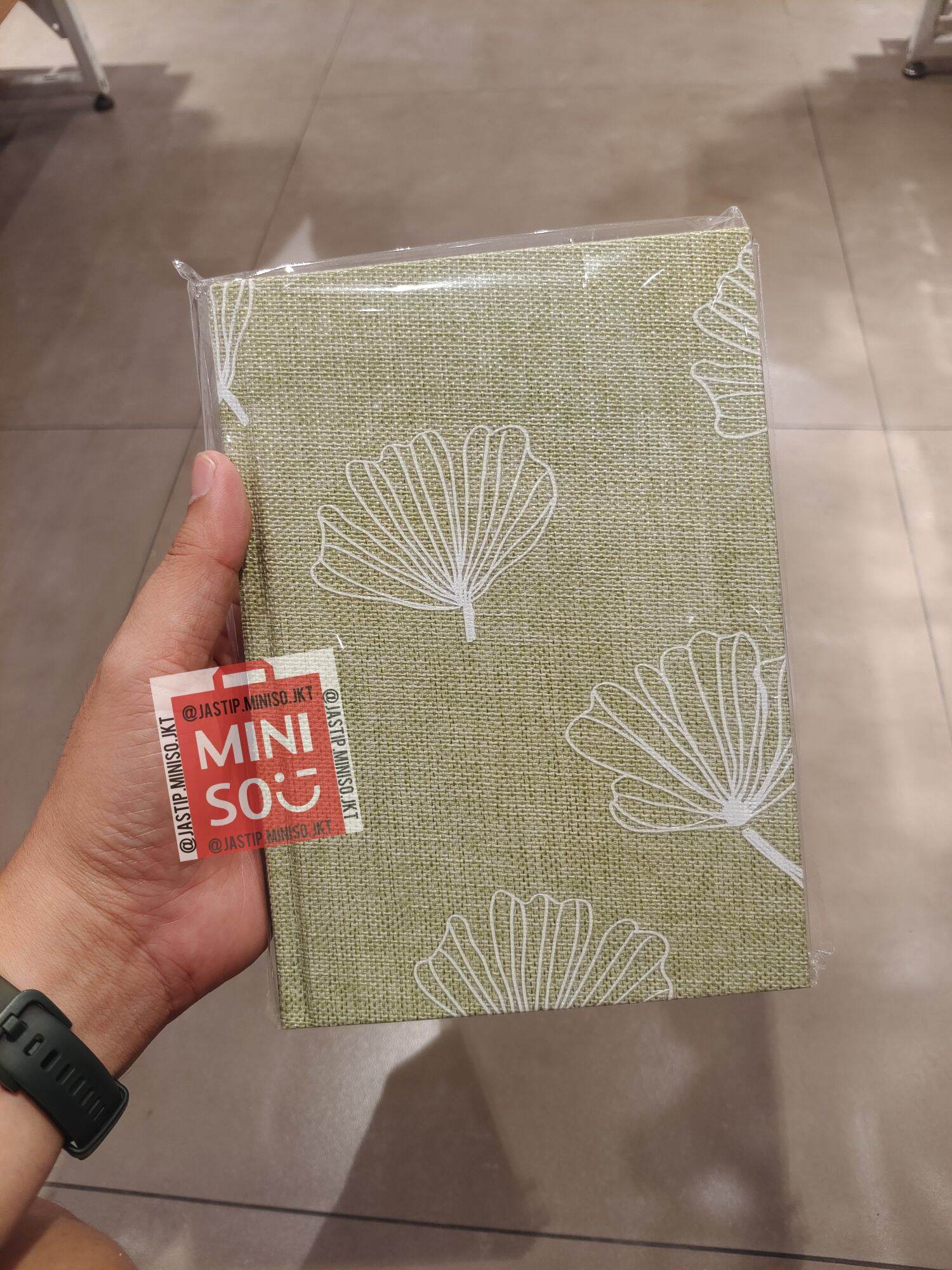 MINISO 🆕 Cotton Linen Fabric A5 Hardcover Book (100 Sheets) sz.14 ...