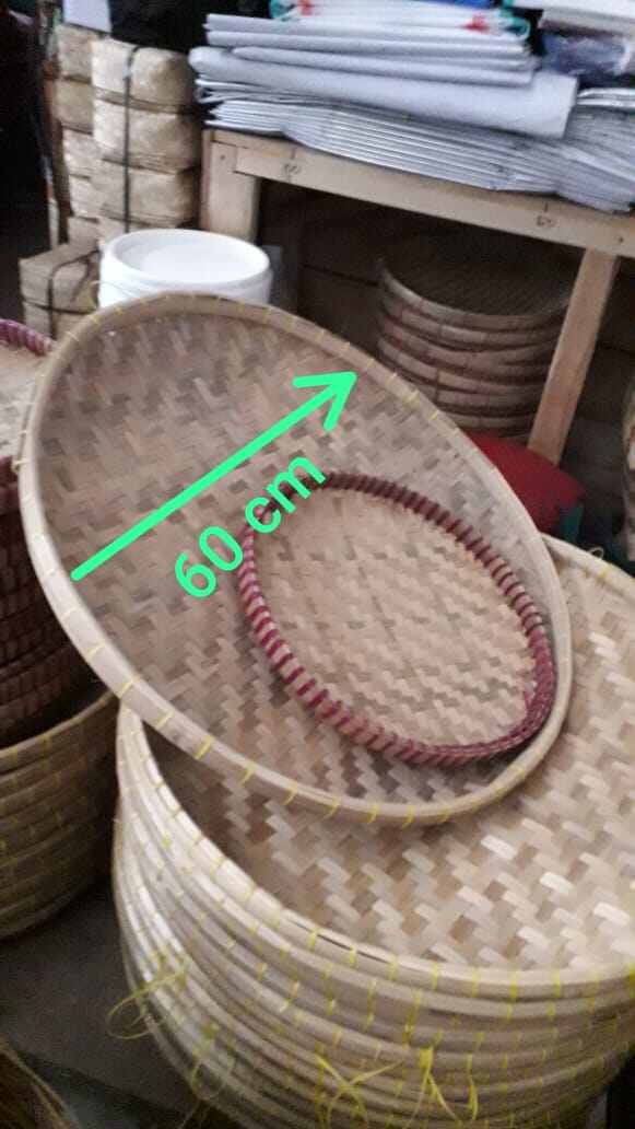 Tampah Nampah Anyaman Bambu Nyiru Tumpeng 60 cm Super Murah | Lazada ...