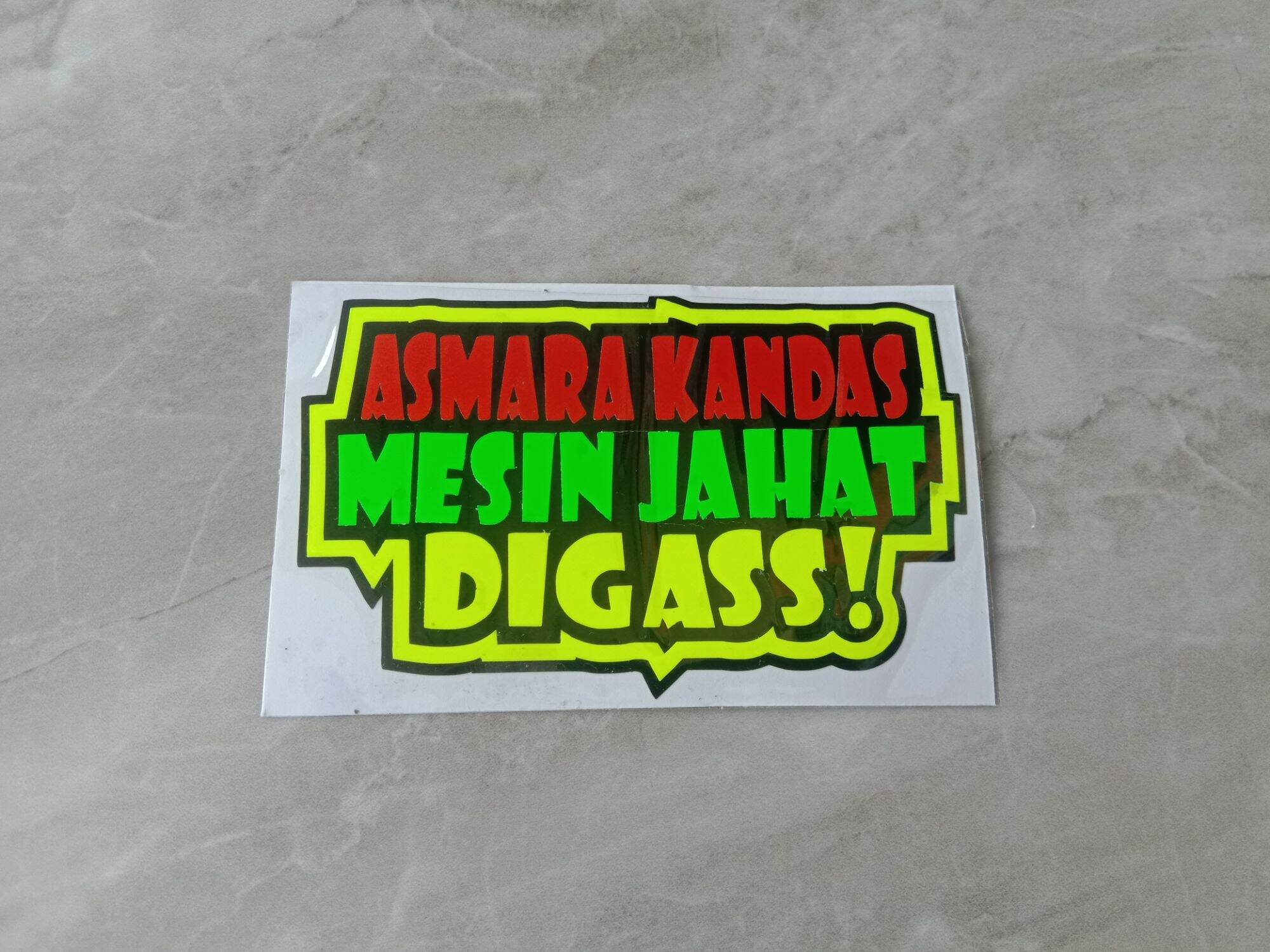 Sticker kata kata lucu dan unik stiker cutting | Lazada Indonesia