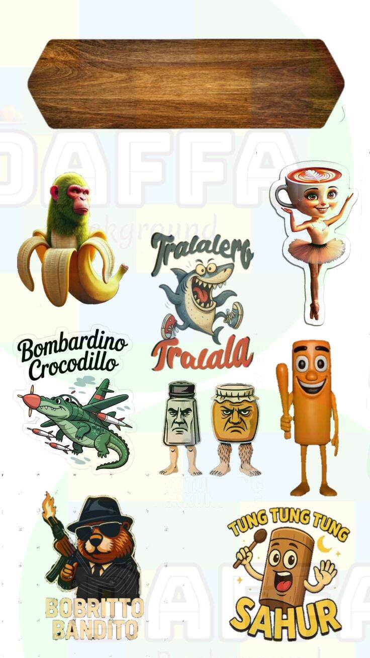 Topper Ulang Tahun Anomali Tung Tung Sahur | Lazada Indonesia