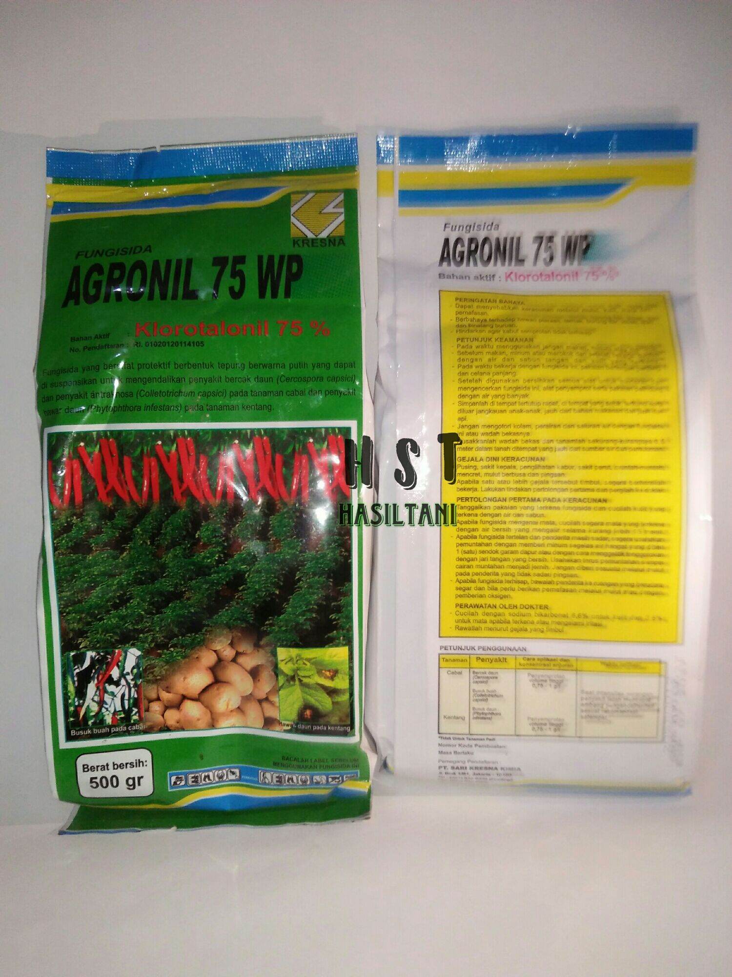 fungisida AGRONIL 75wp klorotalonil 75% | Lazada Indonesia