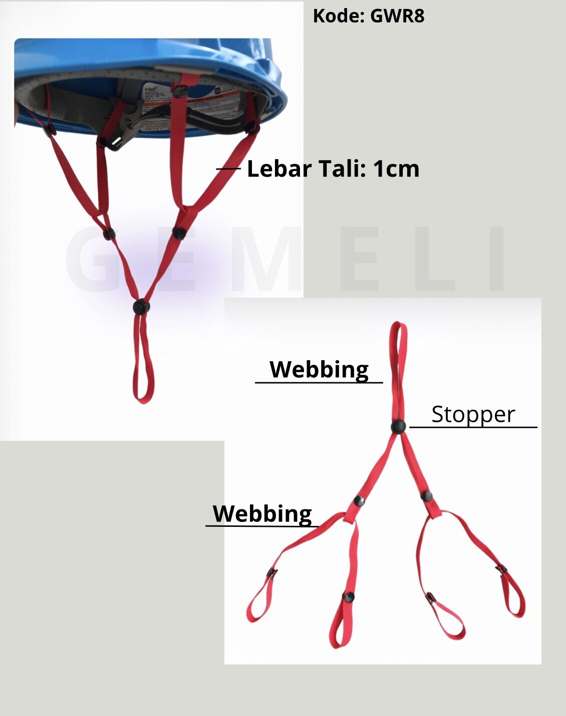 (G-GStore) TALI HELM PROYEK/SAFETY/TALI DAGU HELM | Lazada Indonesia