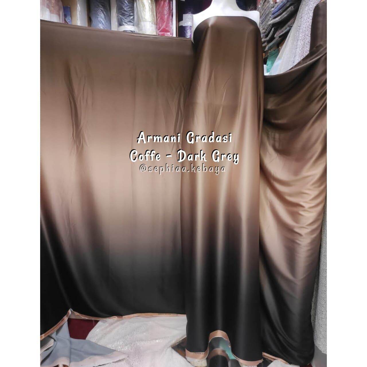 SATIN SILK GRADASI - KAIN SATIN ARMANI GRADASI OMBRE - Satin Silk Ombre ...