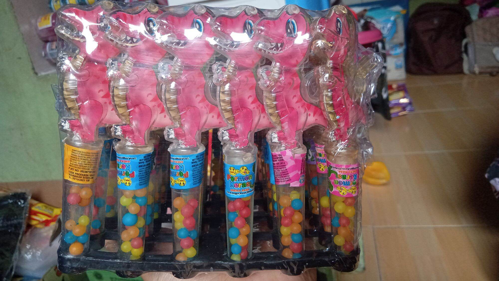 Permen Warung Anak Dino Ada Peluitnya 30pcs | Lazada Indonesia