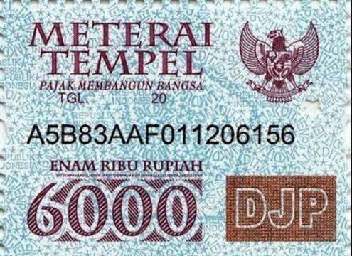 Materai 6000 Rupiah Tahun 2010 2011 2012 2013 2014 2015 | Lazada Indonesia