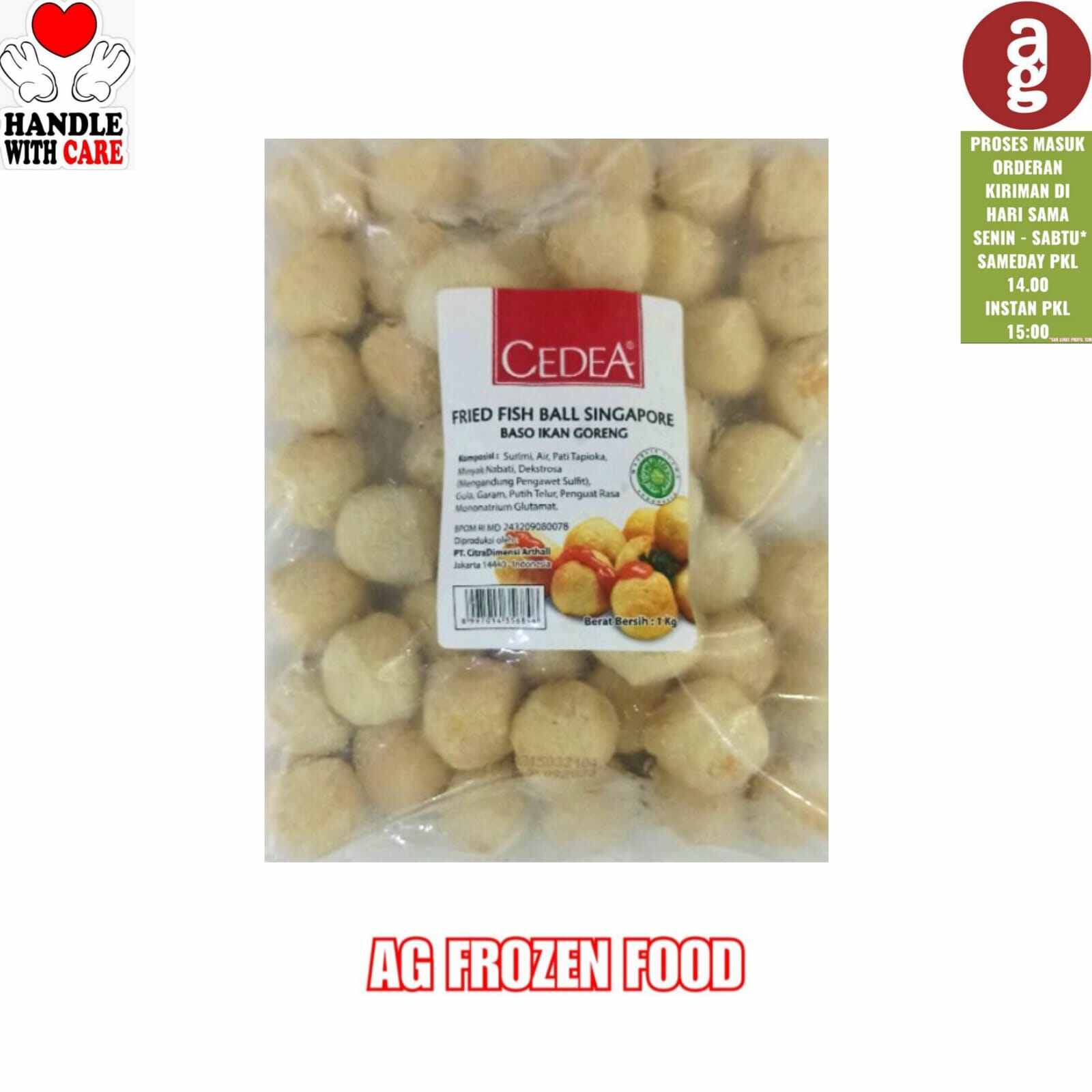 Cedea Fried Fish Ball Singapore 1 kg | Lazada Indonesia