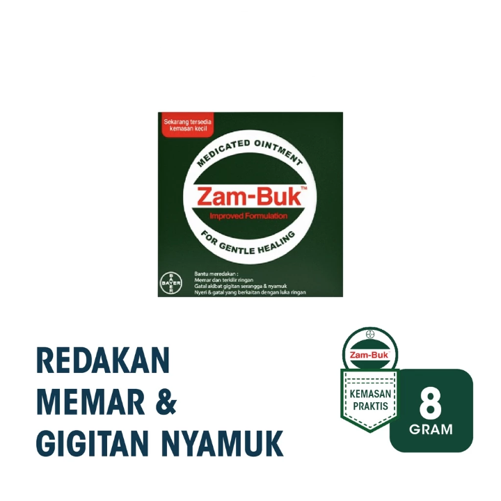Obat Salep Zam-Buk Medicated Ointment 8 Gram - Pereda Nyeri dan Gatal ...