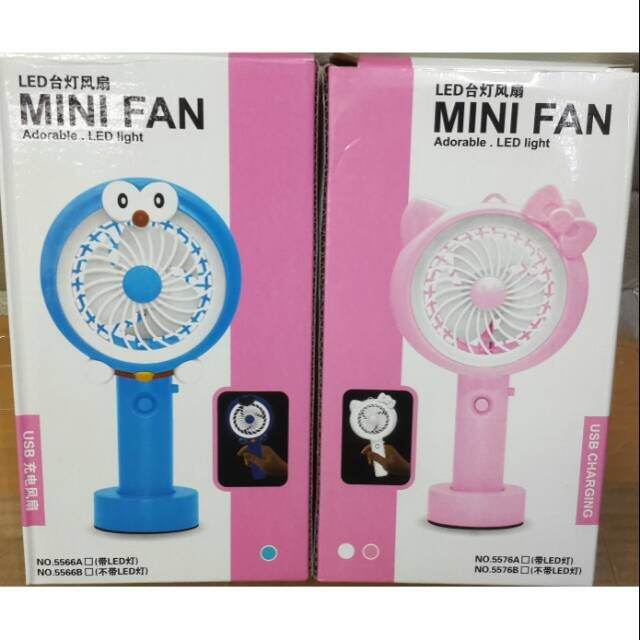 MB - Kipas angin mini karakter standing hp fast charger stand fan mini ...