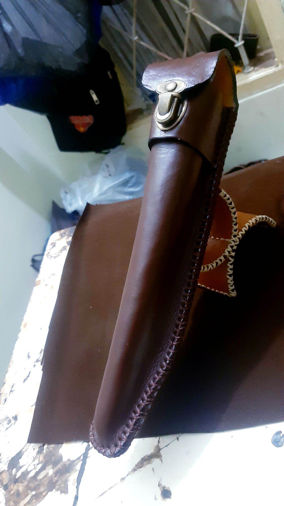 Wadah pipa Case pipa rokok Sarung kulit pipa Sarung cangklong Sarung ...