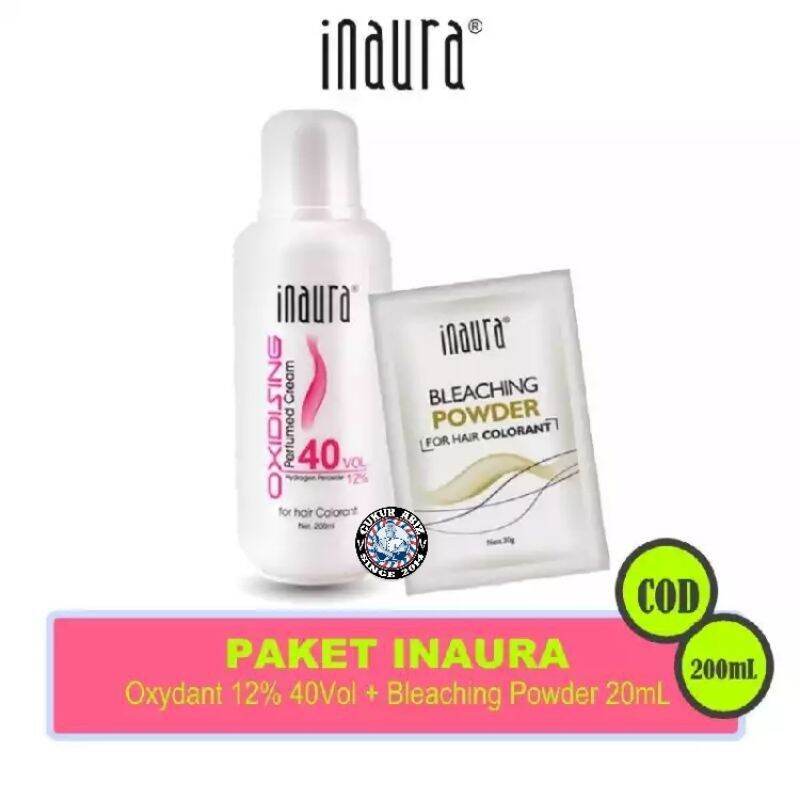 Paket Bleaching Inaura ( Powder Bleaching 20g + Oxydant) | Lazada Indonesia