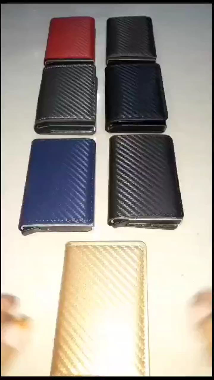 DOMPET KARTU LONTAR RFID SINGLE BOX DEABOLAR K3293 MOTIF SERAT KARBON ...