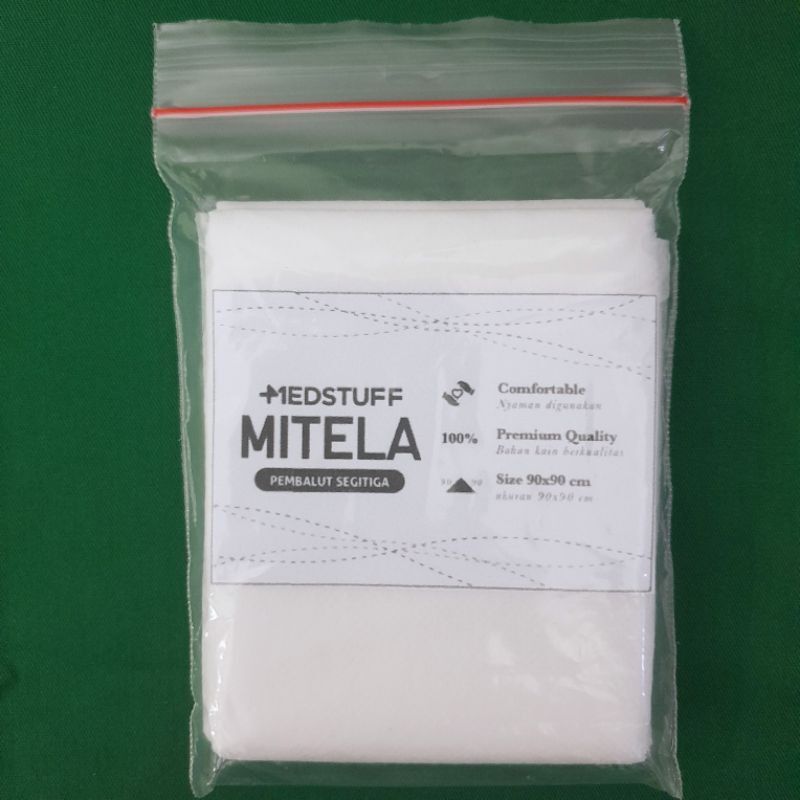 MITELA Kain Pembalut Segitiga Kain Putih Mitela Serbaguna | Lazada ...