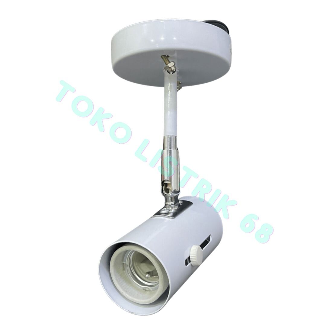Kap Lampu PLAFON Fitting E27 Spot Light LED Sorot Spotlight 10cm ...